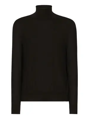 Dolce & Gabbana Roll Neck Jumper - Black