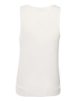 Rabanne Logo-embroidered Tank Top - Neutrals