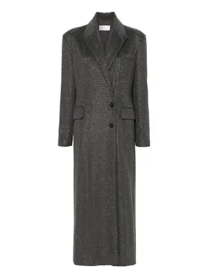 Giuseppe Di Morabito Rhinestone-embellished Overcoat - Grey