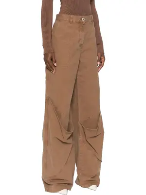Attico Long Trousers - Brown