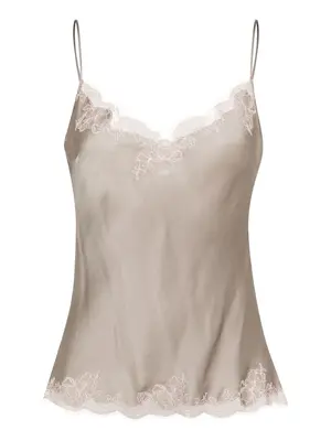 CARINE GILSON Carine Gilson Lace-Trim Camisole