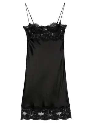 Saint Laurent Kleid Slip Dress - Black