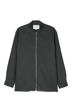 Studio Nicholson Zip Long-sleeve Shirt - Grey