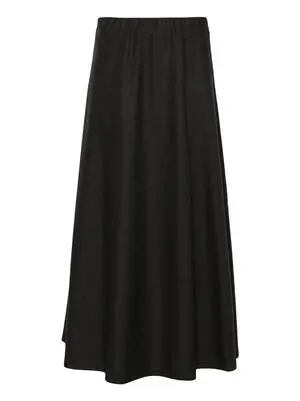 Brunello Cucinelli Brunello Cucinelli A-Line Twill Skirt Grey