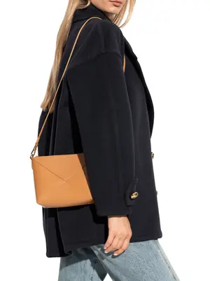 Loewe Puzzle Fold Shoulder Bag - Brown