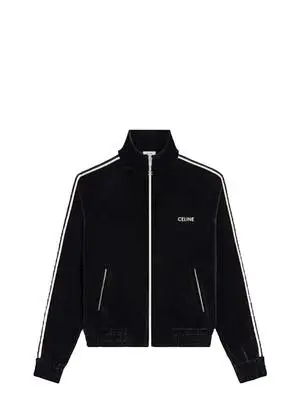 CELINE Velvet Jersey Tracksuit Jacket
