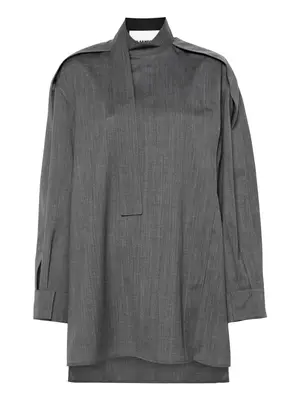 JIL SANDER Wool Blouse - Grey