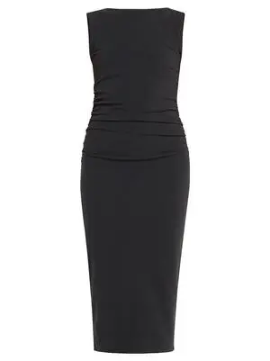 Veronica Beard Charissa Knit Midi Dress - Black