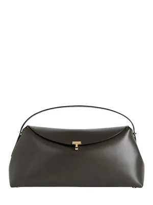 TOTEME Toteme T-Lock Napa Leather Top-Handle Bag Bark