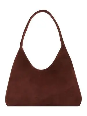 MANSUR GAVRIEL Mansur Gavriel Candy Zip Suede Hobo Bag Brown