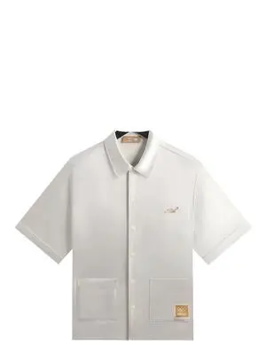 Kith Olympics Heritage Washed Satin Reade Shirt - Sandrift