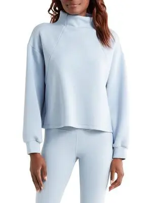 ZELLA Soft Scuba Knit Funnel Neck Modal Blend Top