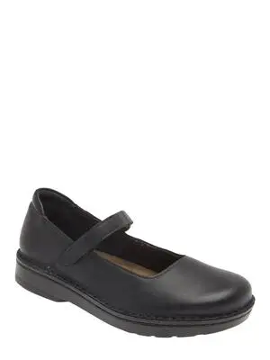 Naot Martinos Mary Jane Flat - Jet Black Leather