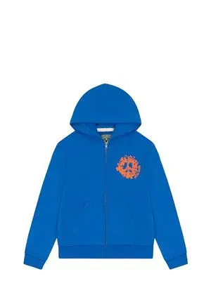 DENIM TEARS Denim University Zip Hoodie - Royal Blue