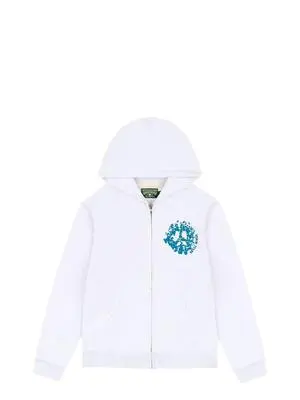 DENIM TEARS Denim University Zip Hoodie - White