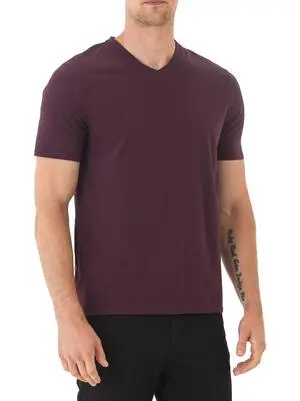 THREADS 4 THOUGHT V-neck Slub T-shirt Ultra Maroon