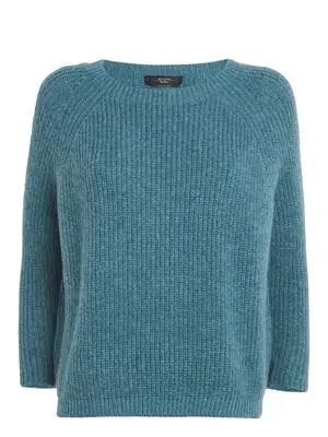 Max Mara Round-Neck Sweater Blue