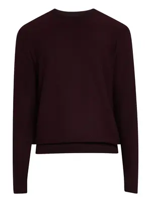 Vince Vince Geometric Jacquard Sweater Malbecblack