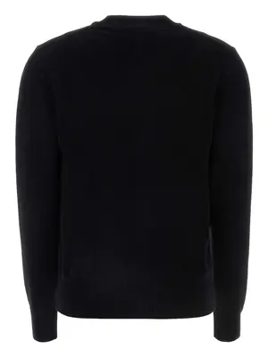 Play Comme Des Garcon Wool Cardigan - Black