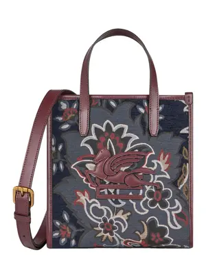 Etro Jacquard Love Trotter Bag - Red