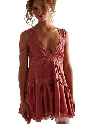 Free People In This Groove Mini Slip Sunset Saloon