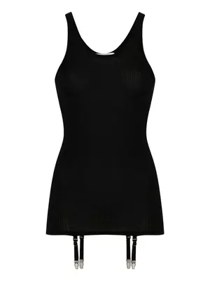 LEMAIRE Suspenders-detail Tank Top - Black