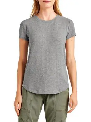 Splendid Splendid Abbie Cotton Blend Slub Jersey T-Shirt Heather Grey
