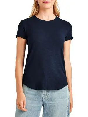 Splendid Splendid Abbie Cotton Blend Slub Jersey T-Shirt Navy