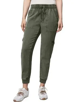 Splendid Jaclyn Drawstring Waist Joggers - Green Spruce