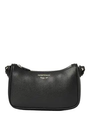 Emporio Armani Mini Bag With Logo Strap - Black