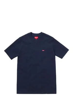 Supreme Small Box Pique Tee Shirt Navy Blue