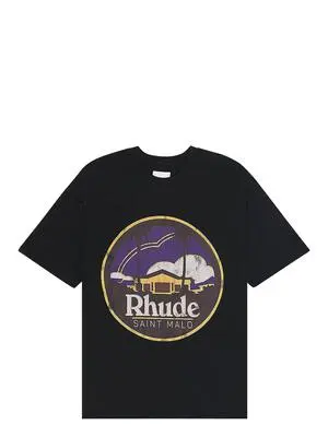 Rhude Saint Malo Tee - Black