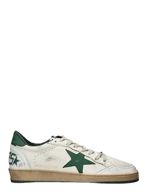 GOLDEN GOOSE Ball Star Star-patch Leather Low-top Trainers - Green Oth