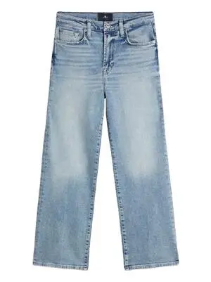 7 For All Mankind Luxe Vintage Cropped Alexa - Blue