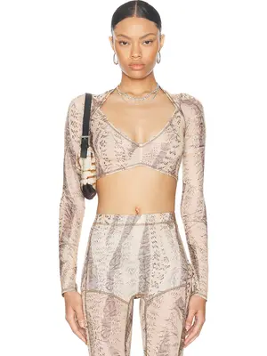 KNWLS For Infinity Top - Crushed Snakeskin