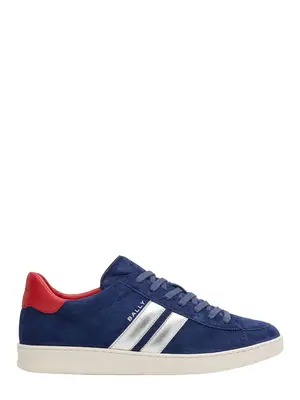 Bally Tyger Suede Low-Top Sneakers Marine/silve/candyre