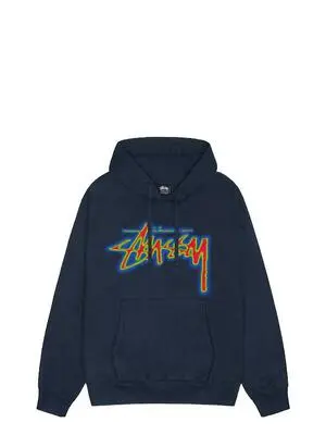 StÜssy Thermal Stock Hoodie - Navy Blue