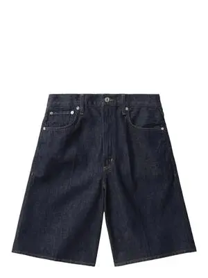 AGOLDE AGOLDE Nolan Pleated Denim Shorts Blue