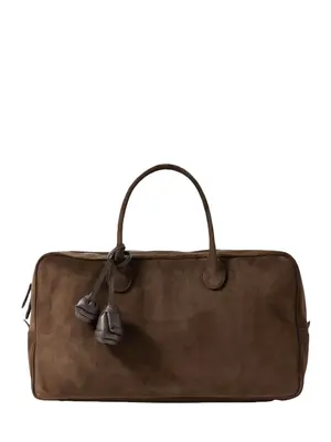 Magda Butrym Brigitte Large Leather-trimmed Suede Tote - Brown