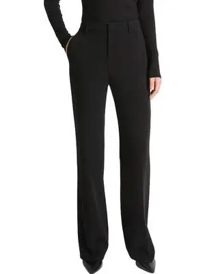 Vince Tailored Mid-rise Bootcut Pants - Black