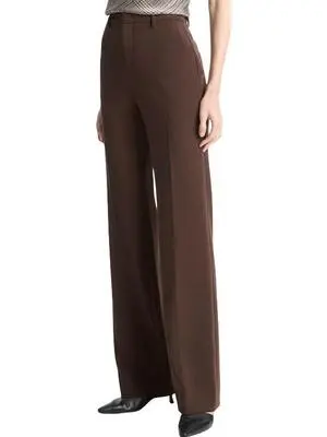 Vince Simone Mid-rise Flare Pants - Deep Espresso