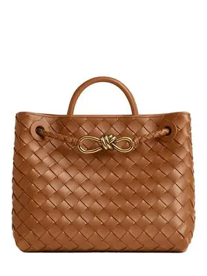 BOTTEGA  VENETA Small Intrecciato Andiamo Bag - Amber