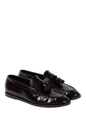 THE ROW Leather Loafers - Brown