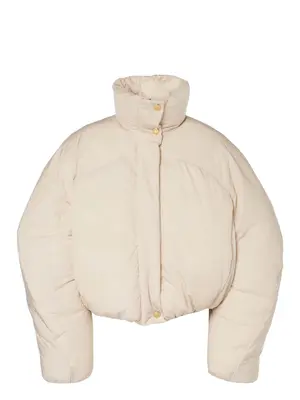 Jacquemus La Doudoune Courte Caraco Puffer Jacket - White