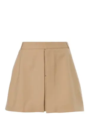 AMI Ami Paris Wool Gabardine Mini Skirt