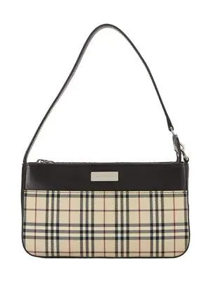 Burberry House Check Nylon Shoulder Bag - Brown