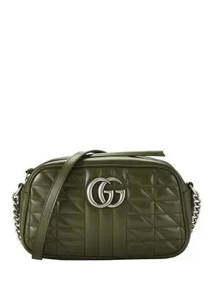 Gucci Gg Marmont Shoulder Bag - Green