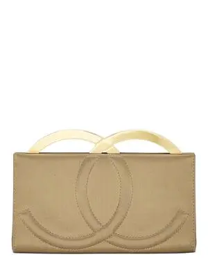 Chanel Satin 'cc' Clutch - Gold