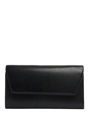 THE ROW-Shiny Leather Clutch
