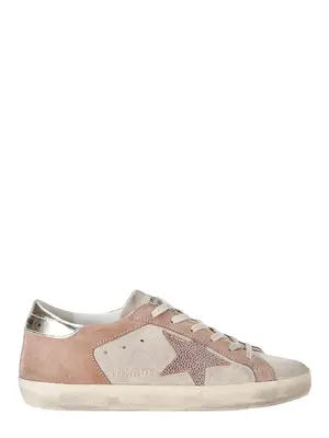 GOLDEN GOOSE Superstar Star-applique Low-top Suede Trainers - Pale Pink